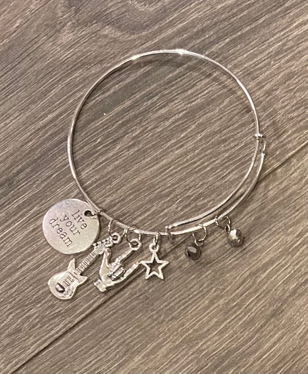 Rockstar Bracelet, Rockstar Bangle, Rockstar Charms - Etsy