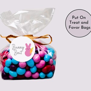 Bunny Bait Easter 2 Inch Bunny Favor Treat Cupcake Tag Printable - Etsy
