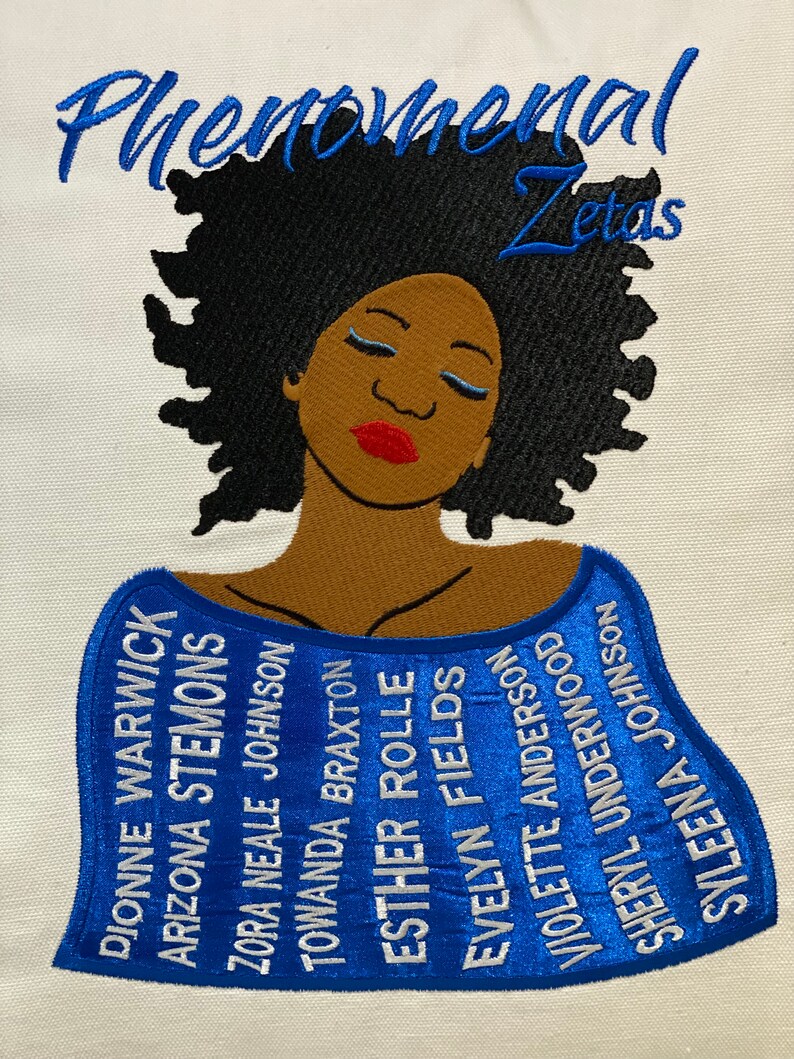 Zeta Phi Beta Sorority 20 Embroidered & Appliquéd Throw Pillow Cover ...