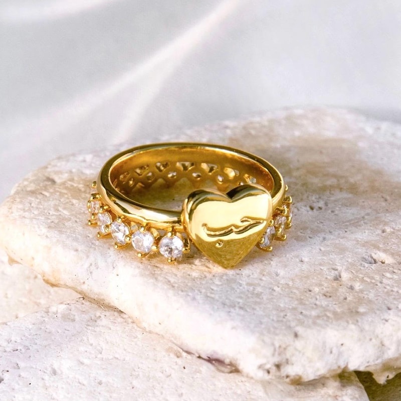 Gold Arabic Signet Ring - Etsy