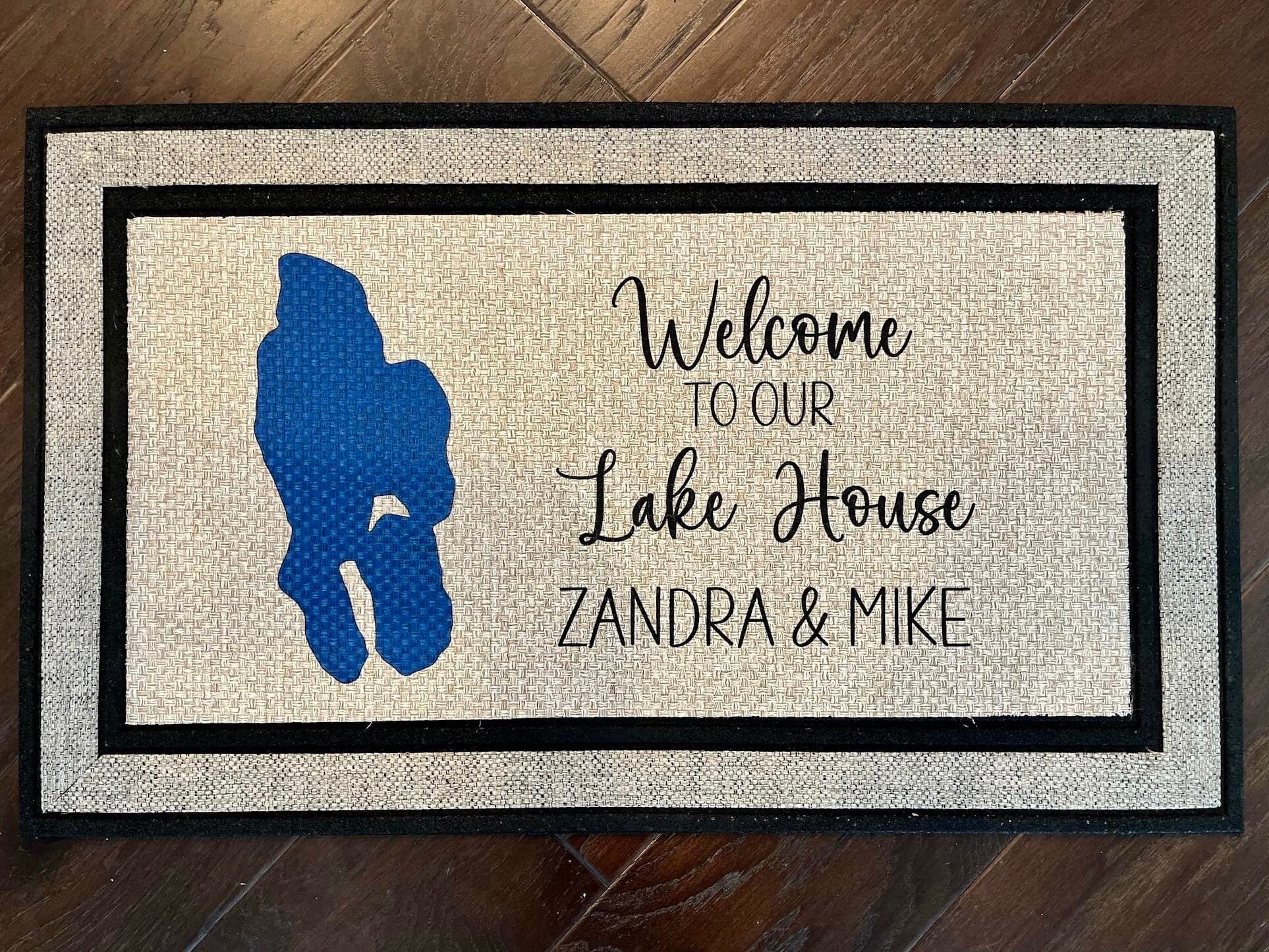 Welcome to the Lake House Custom Doormat, Personalized Welcome Mat, New ...