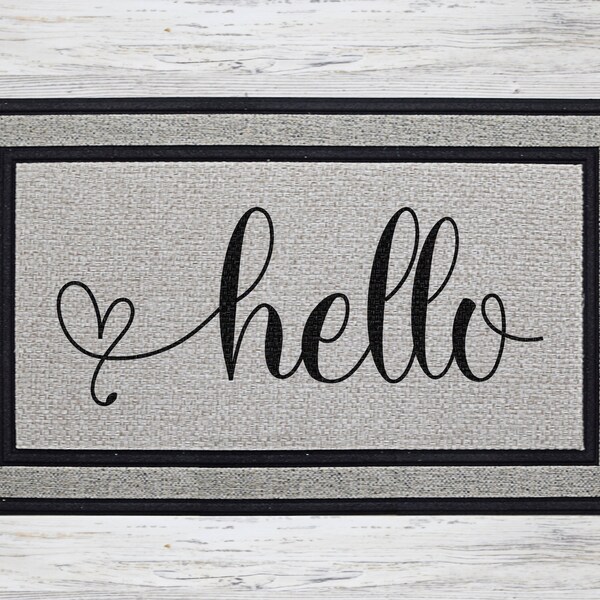 Hello Welcome Mat - Etsy