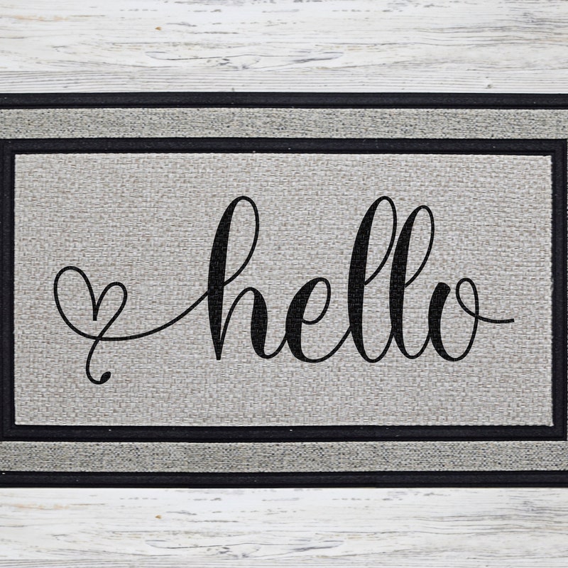 Hello Welcome Mat - Etsy