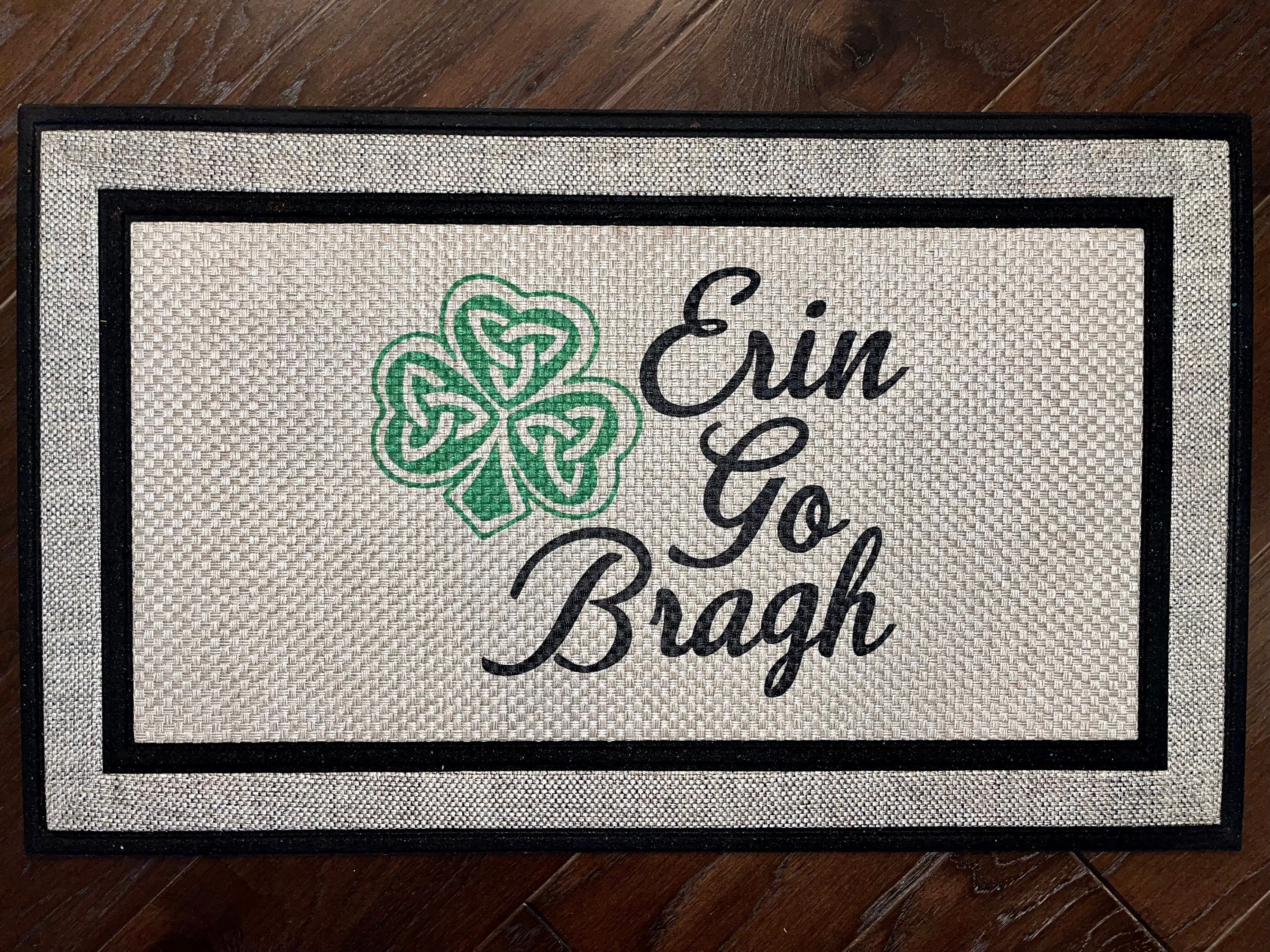 Erin Go Bragh Doormat | St Patrick's Day Door Mat | Irish Welcome Mat ...