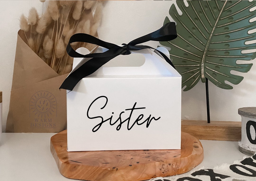 Personalised Sister Gift Box | Sister | Sis, Sibling | Cute ...