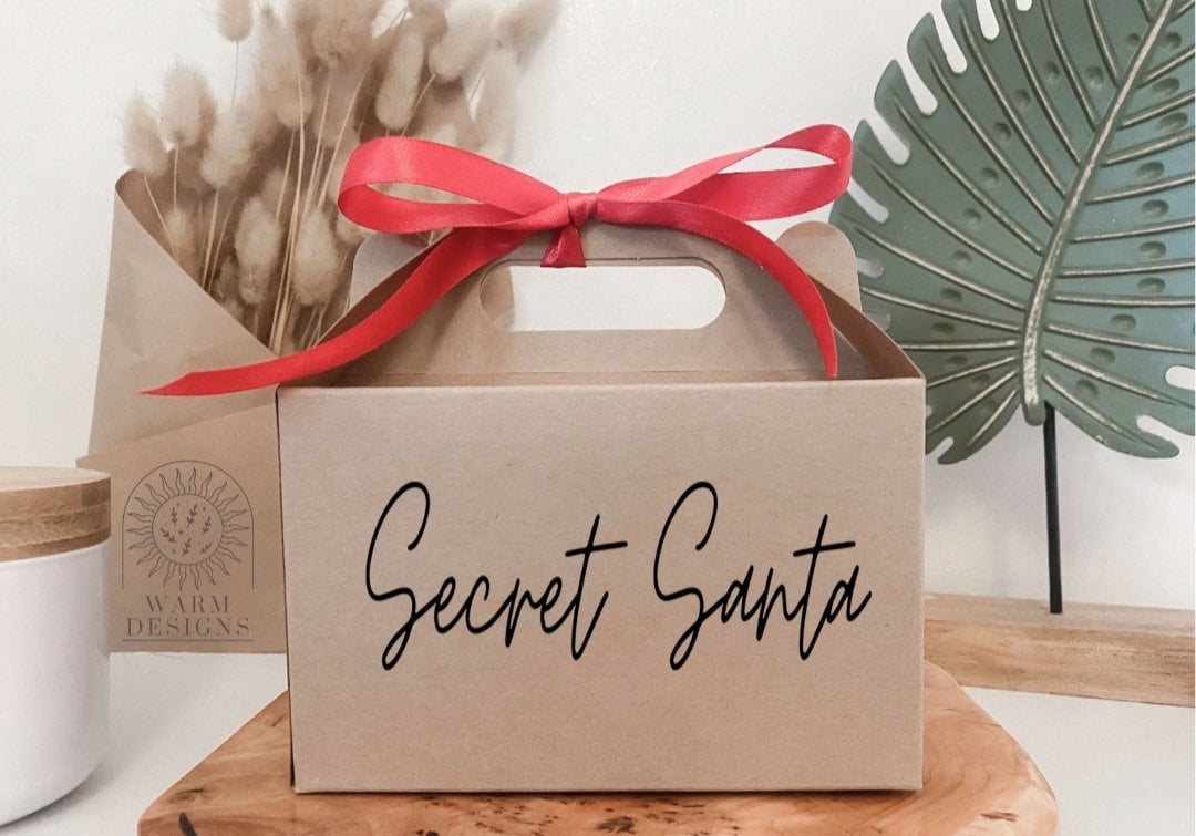 Personalised Secret Santa Gift Box SECRET SANTA Girlfriend, Boyfriend ...