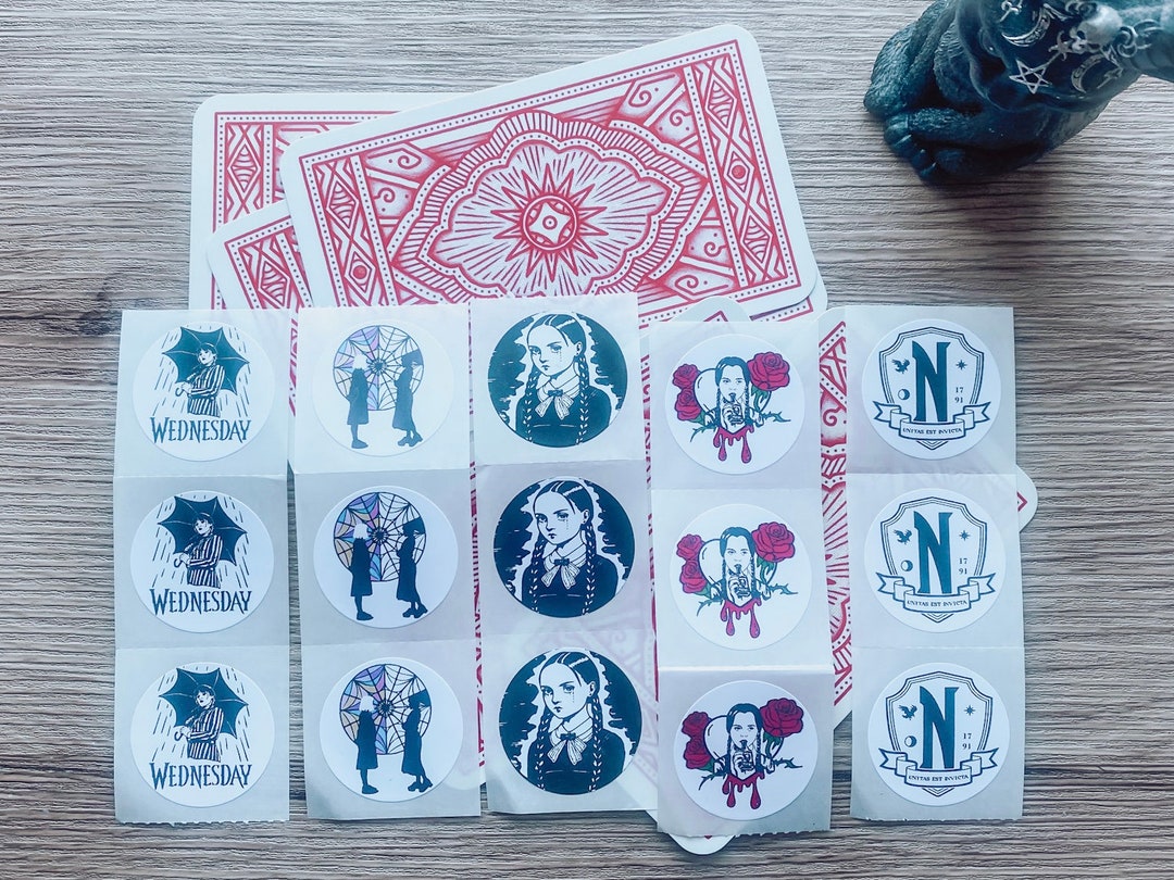 Wednesday Inspired Stickers Nevermore Academy Wednesday Gifts Wednesday ...