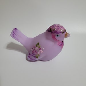 Gorgeous HTF Fenton H.p. Lavender Bird LE 76/250 - Etsy