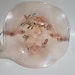 Fenton Sunset Stretch Pink Floral With Koi Dolphin Sea Creature Compote ...