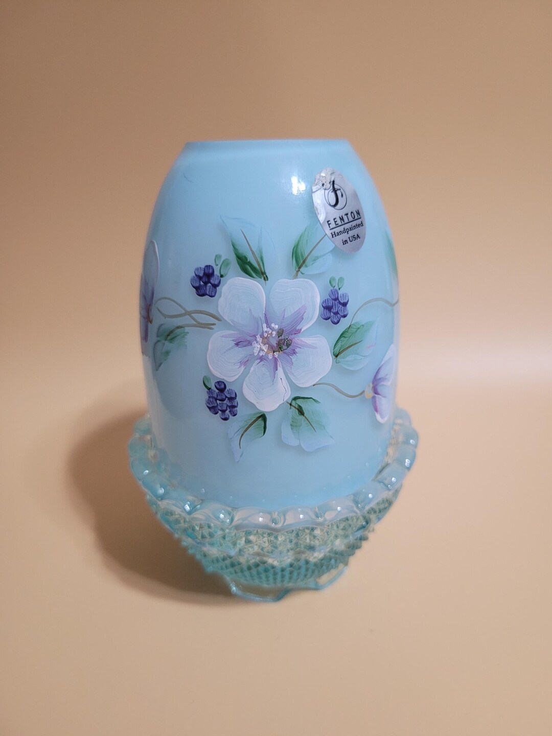 Fenton H.p. Light Blue Fairy Lite - Etsy