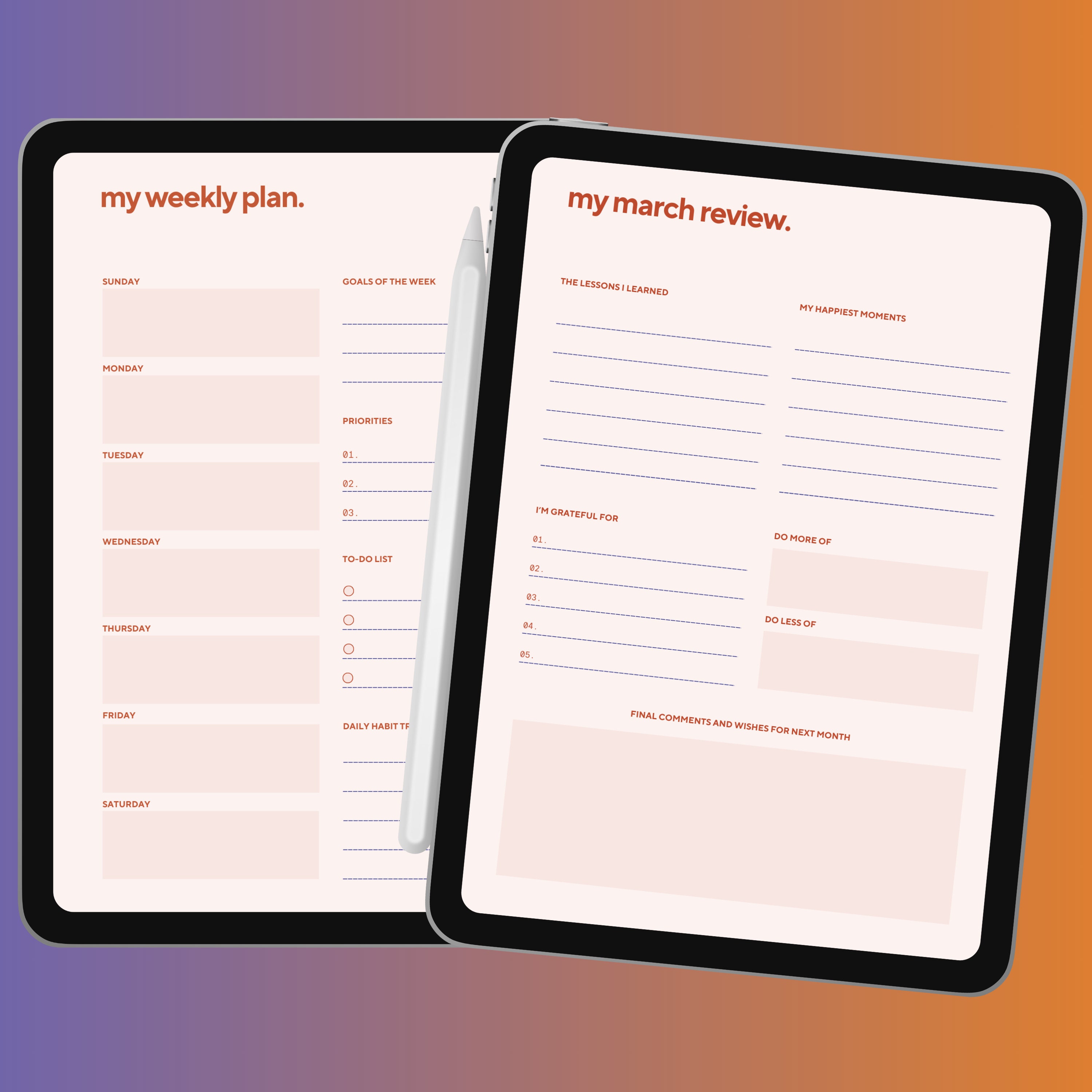 2024 Yearly Digital Planner Spiritual Planner Habit Tracker To-do Lists ...