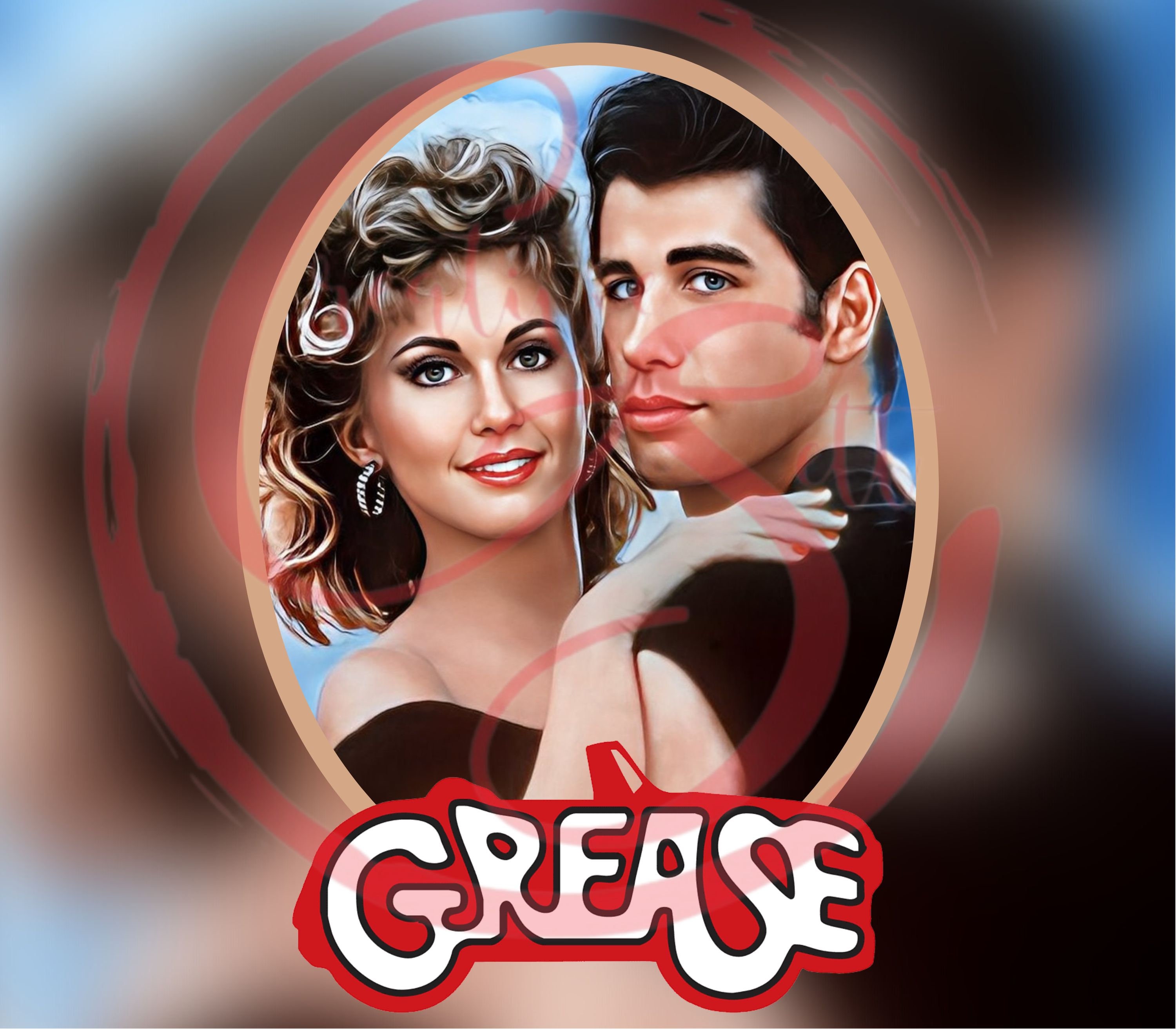 Grease 20oz Tumbler Wrap, Grease Inspired, Grease is the Word, John ...