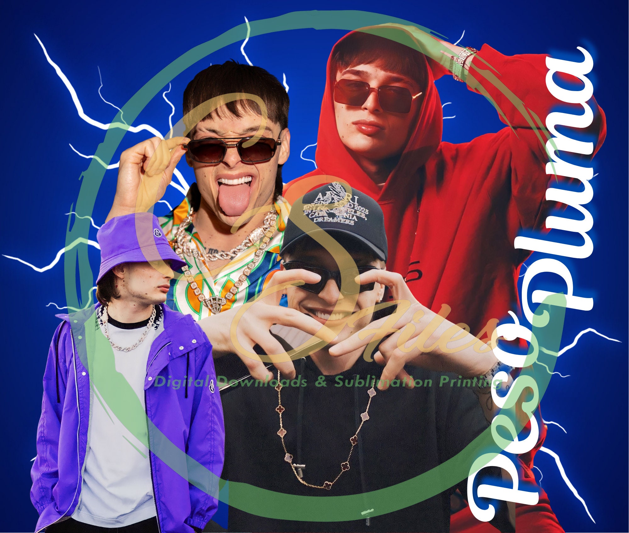 Peso Pluma, Peso, Peso Pluma Tumbler Wrap, Peso Pluma Art, Peso Pluma ...