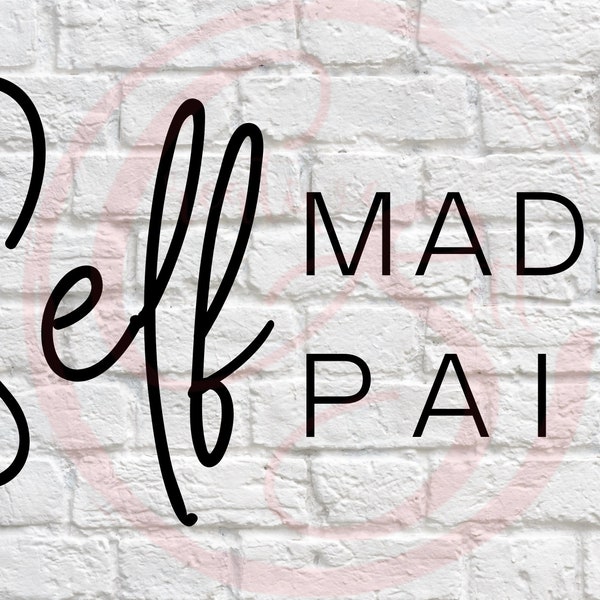 Self Made Self Paid Png - Etsy