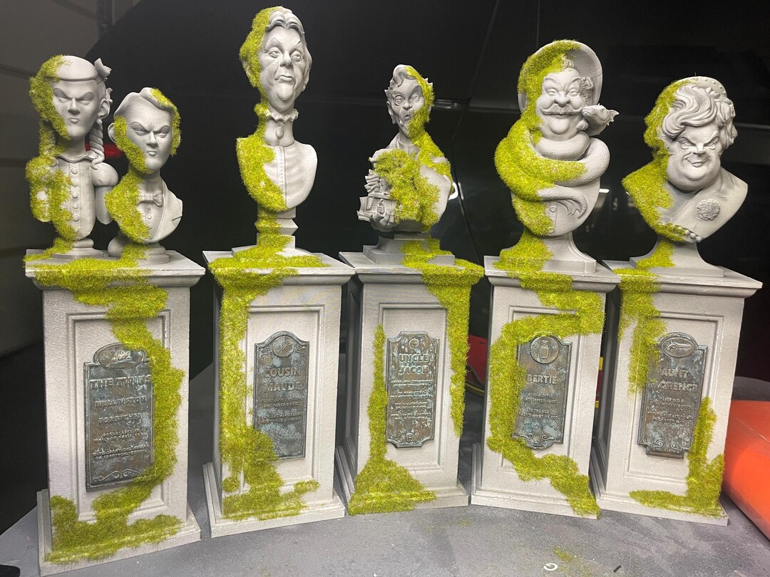 3D Printed Haunted Mansion Statues - Etsy