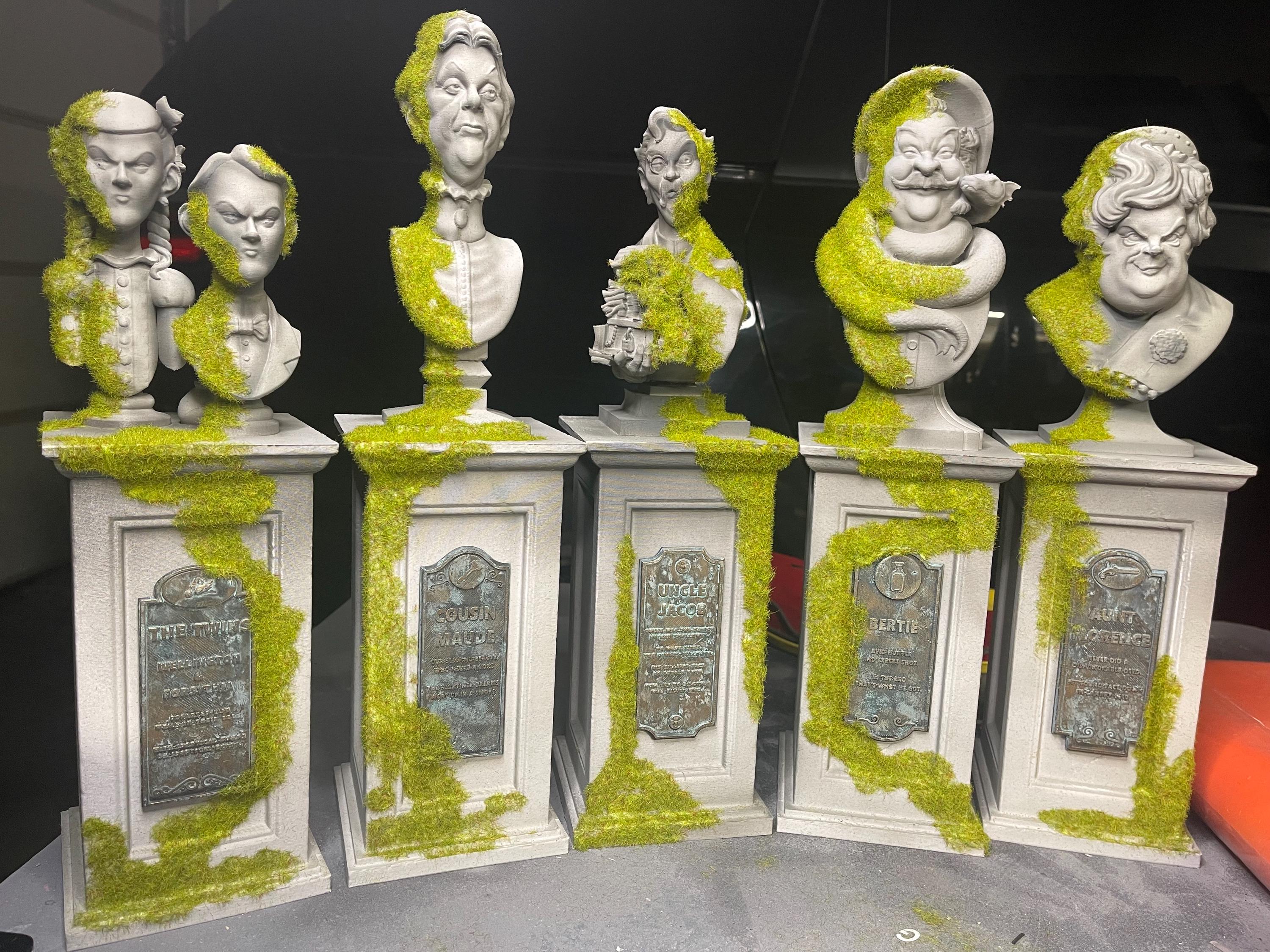 3D Printed Haunted Mansion Statues - Etsy