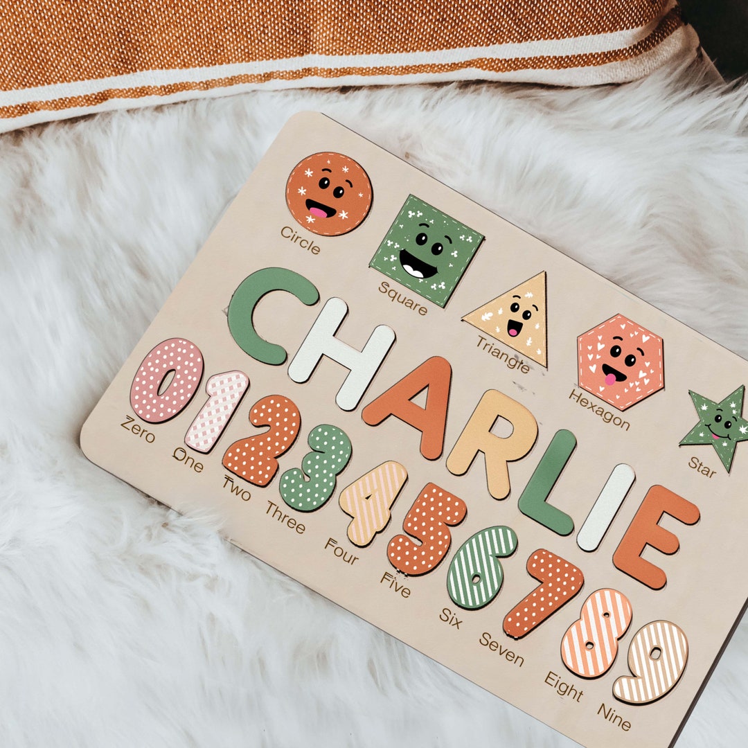 Wooden Name Puzzle Gift for Kids Name Puzzles for Toddlers - Etsy