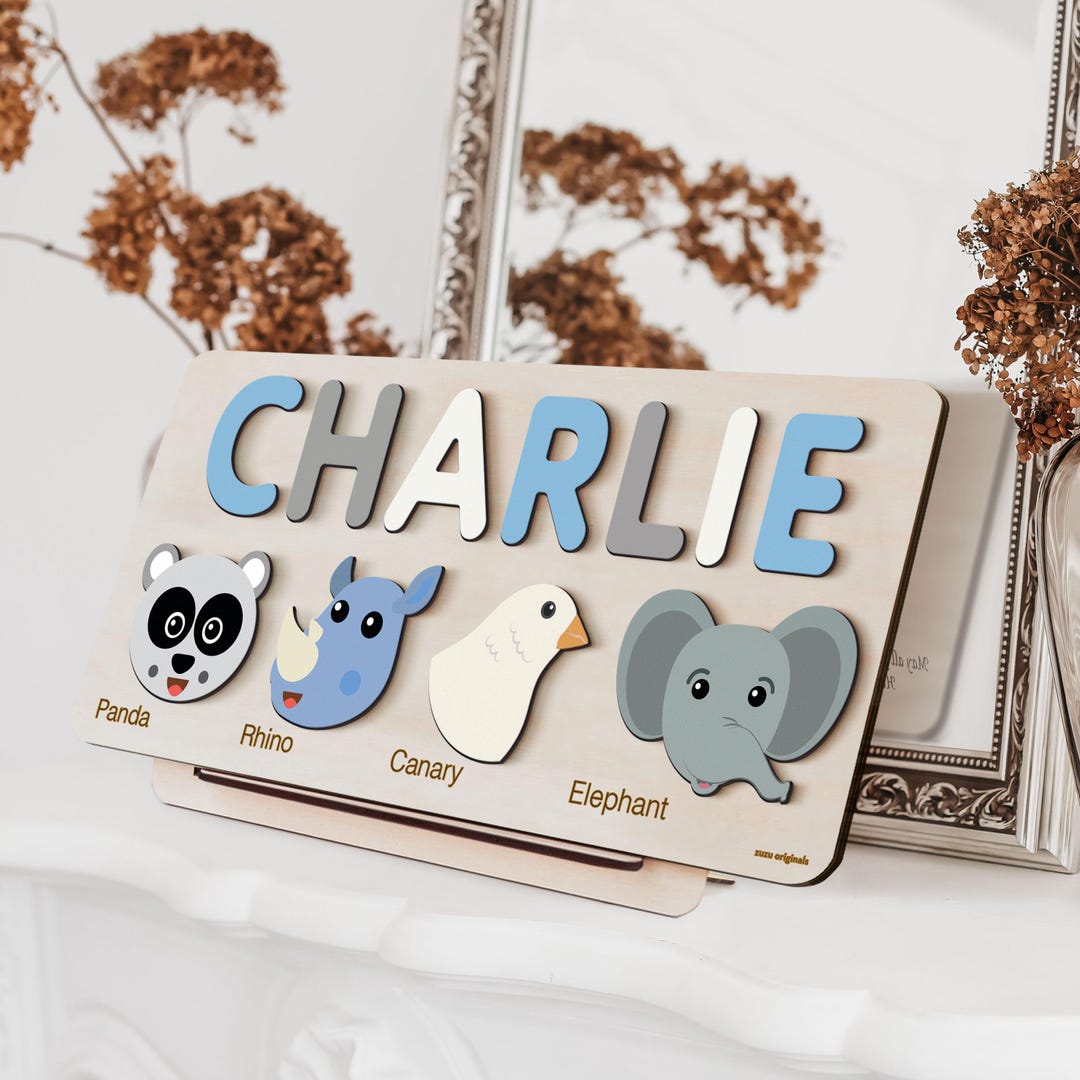 Custom Baby Toys Name Puzzle, Gift for Kids, Baby Shower Gift, 1st ...