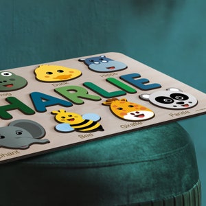 Wooden Busy Board Puzzle Personalized Name Puzzle With - Etsy