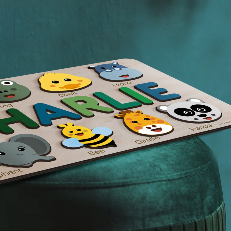 Wooden Busy Board Puzzle Personalized Name Puzzle With - Etsy