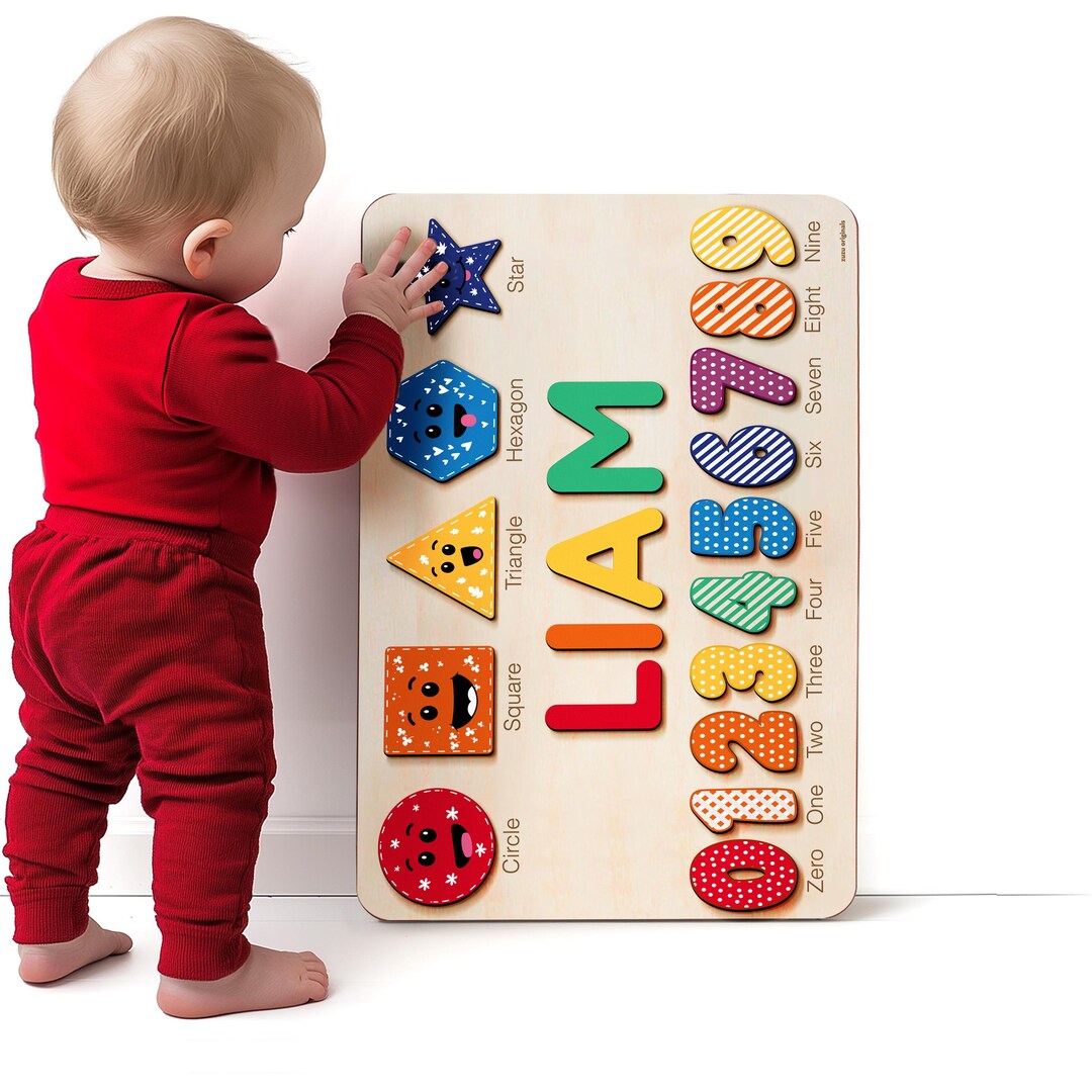 Personalized Name Puzzle for Kids, Personalized Baby Gifts Custom Name ...