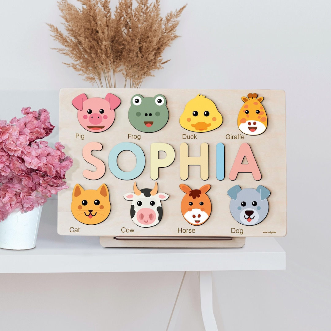 Gifts for Kids, Name Puzzle, Custom Baby Toy, Custom Name Puzzle, Toys ...