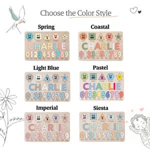 Wooden Personalized Handmade Name Puzzle | Custom Busy Board Puzzle ...