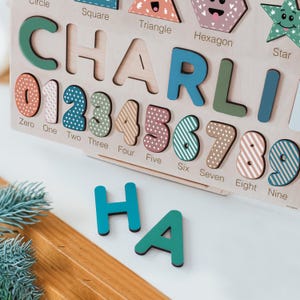 Custom Baby Toys Name Puzzle | Personalized Baby Girl and Boy Toys ...