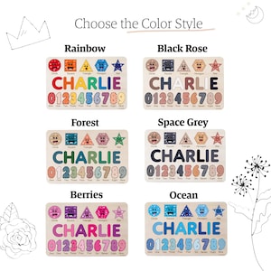Wooden Personalized Handmade Name Puzzle | Custom Busy Board Puzzle ...