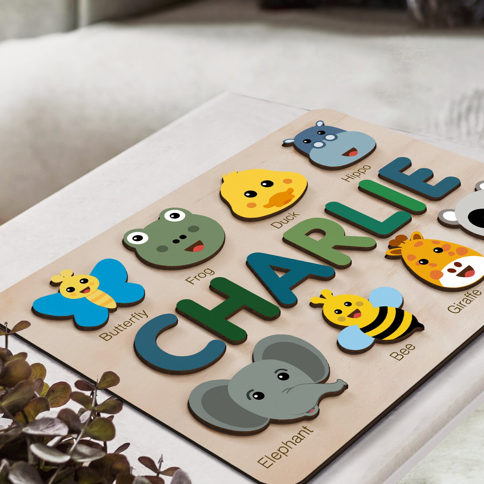 Wooden Busy Board Puzzle Personalized Name Puzzle With - Etsy