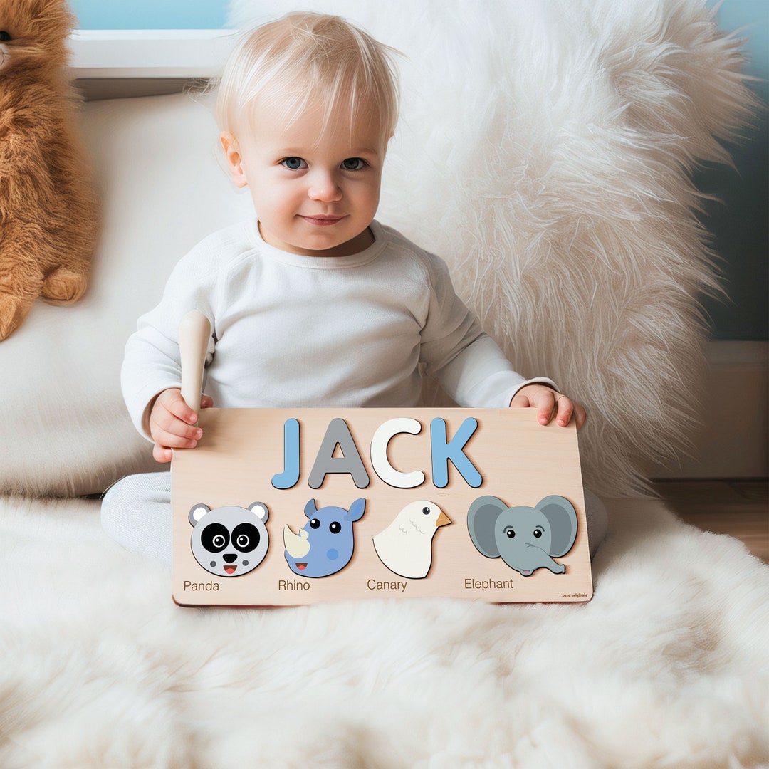 Puzzles for Toddlers by Zuzu Puzzle, Wooden Custom Name Puzzle Name ...