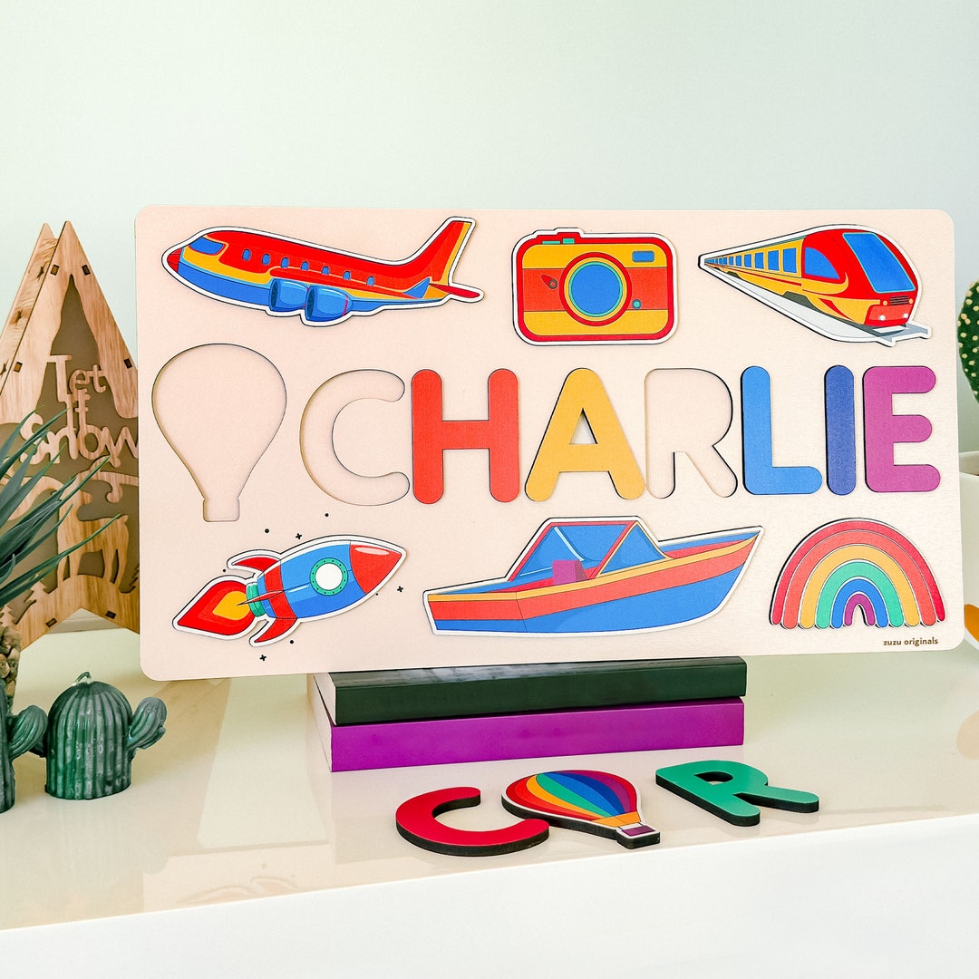 Montessori Name Busy Board | Personalized Baby Gift for Baby Boy and ...