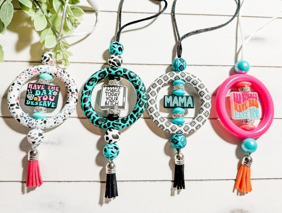 Silicone Car Charm, Silicone Beads, Silicone Focal Bead, Rearview ...