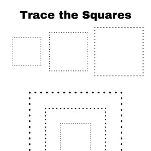 Trace the Shapes Worksheets | Tracing Worksheets | Great for ...