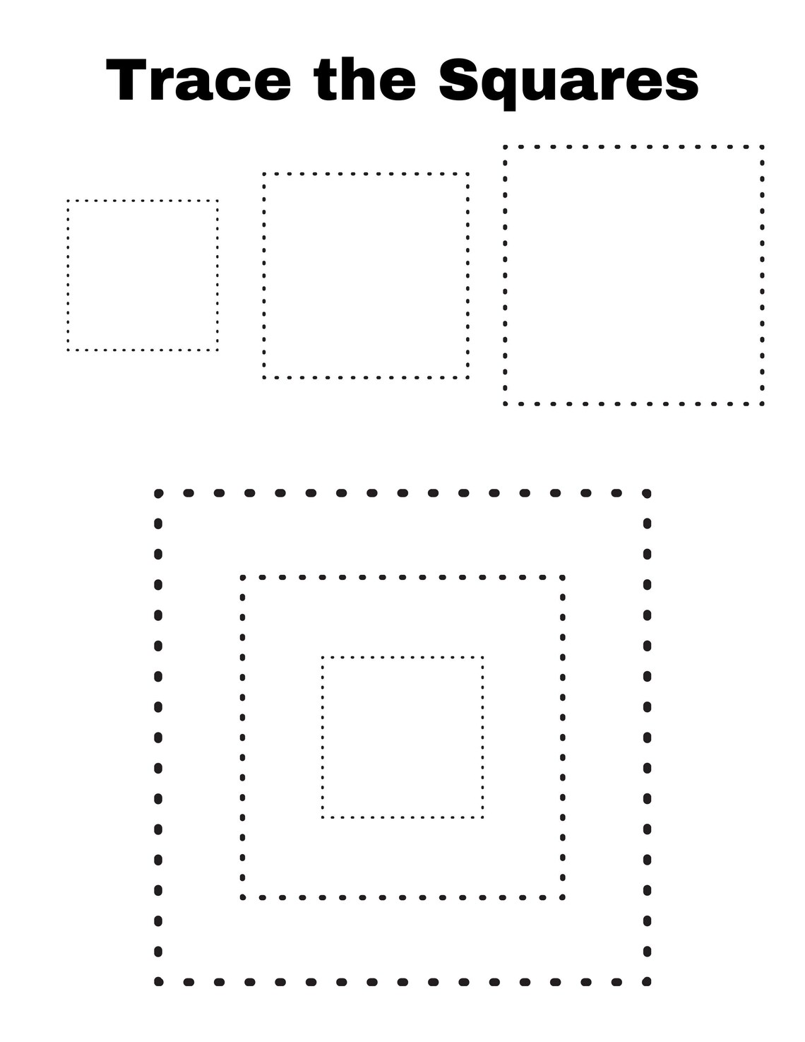 Trace the Shapes Worksheets Tracing Worksheets Great for Preschoolers ...
