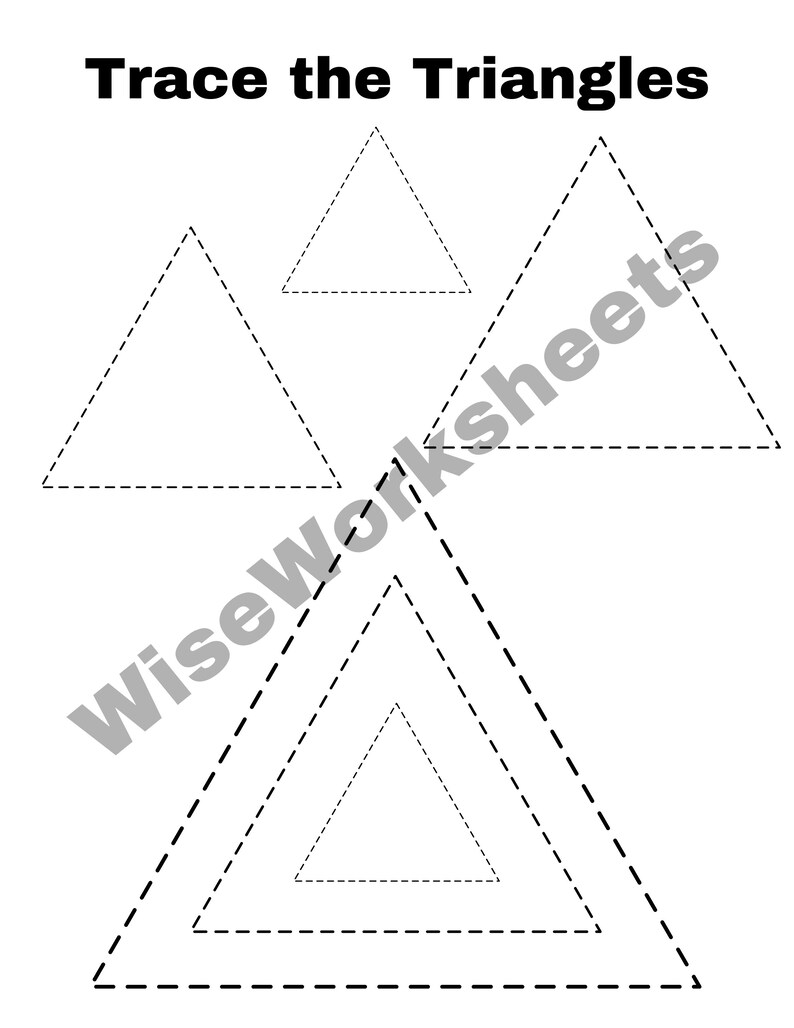 Trace the Shapes Worksheets Tracing Worksheets Great for Preschoolers ...