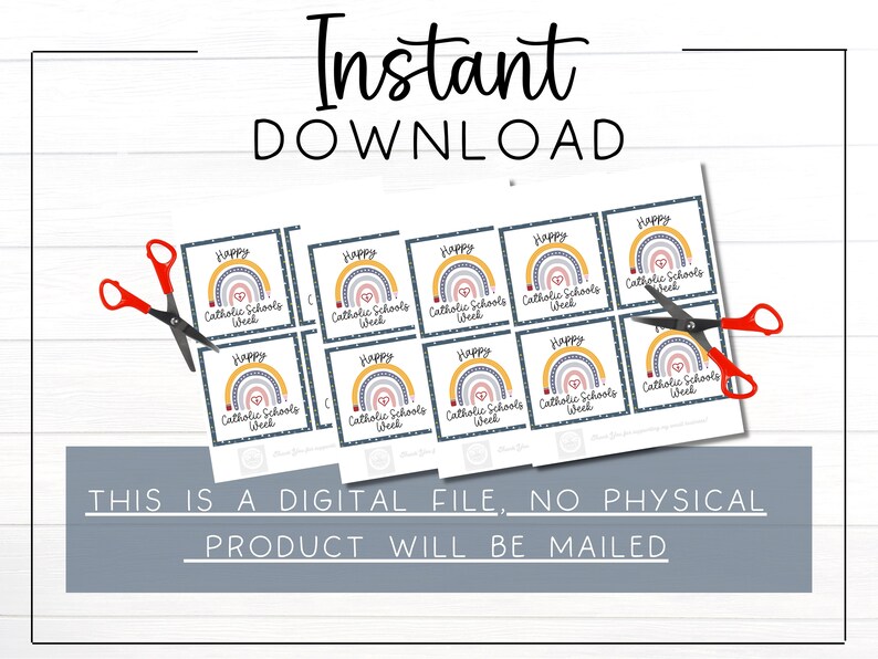 Catholic Schools Week Printable Gift Tags | Catholic Education ...