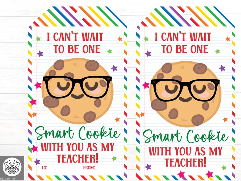 Printable Back to School Teacher Gift Tag First Day of - Etsy