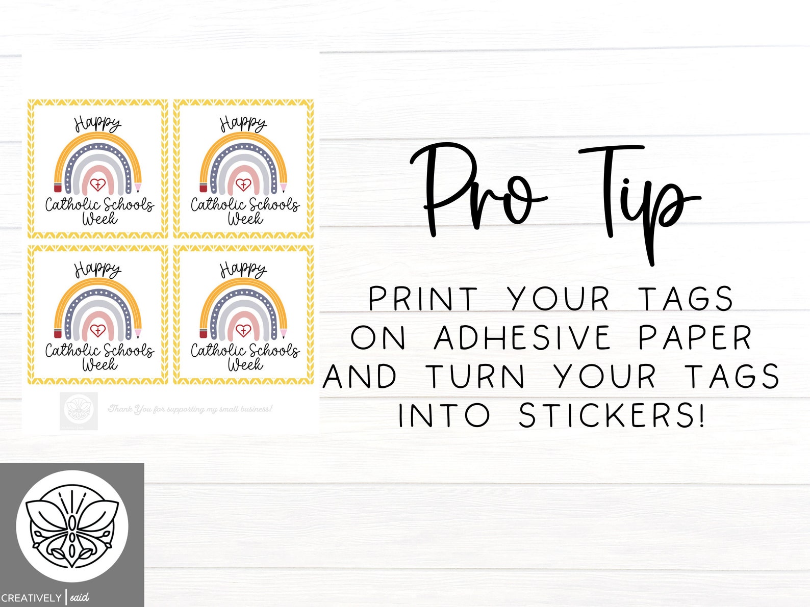 Catholic Schools Week Printable Gift Tags | Catholic Education ...