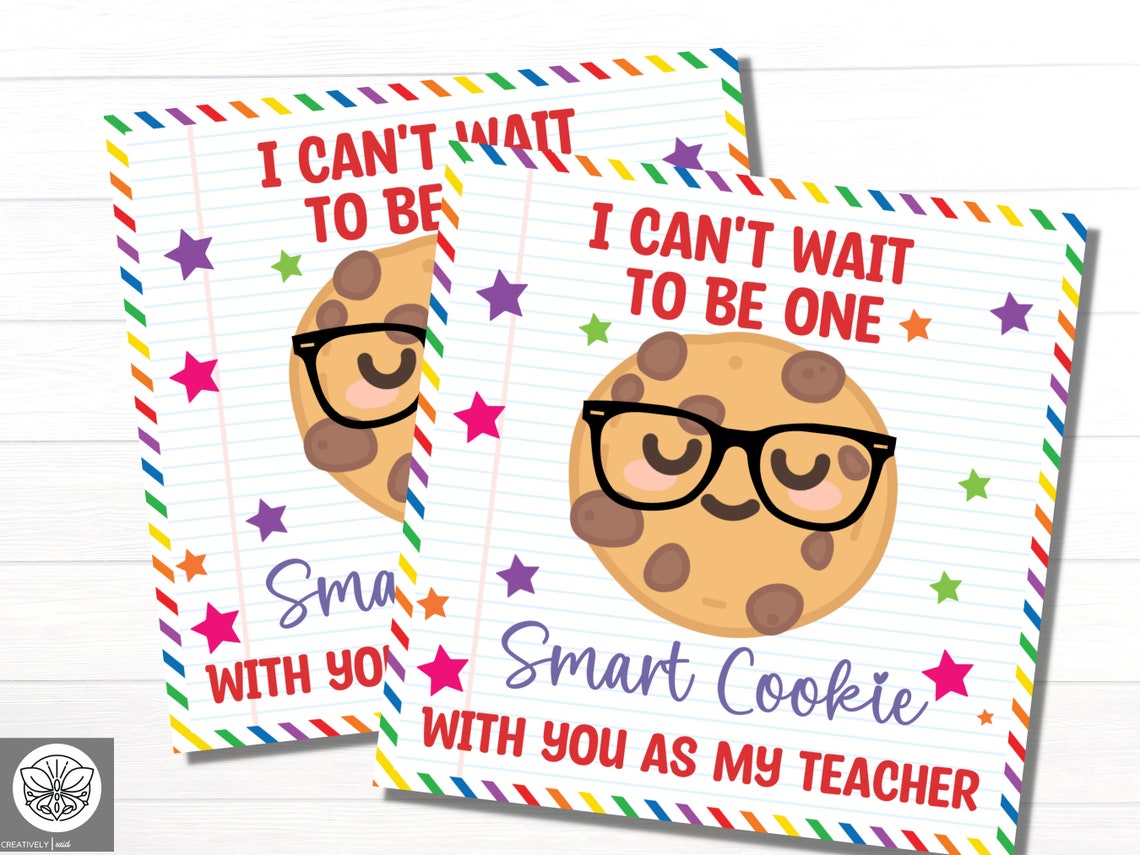 Printable Back to School Teacher Gift Tag First Day of - Etsy