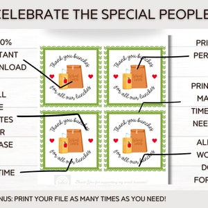 Lunch Lady Appreciation Gifts | School Lunch Hero Day Printable Gift ...