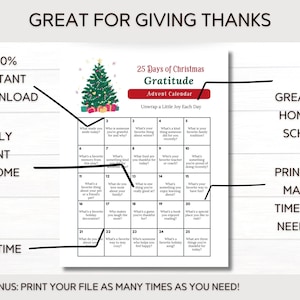 Advent Calendar Printable Christmas Countdown | Printable Calendars ...