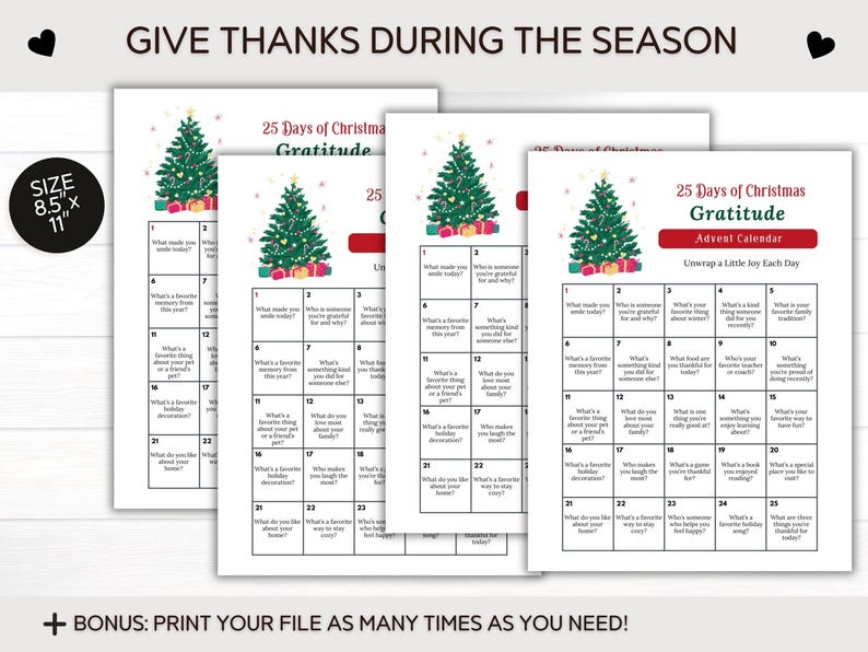 Advent Calendar Printable Christmas Countdown | Printable Calendars ...