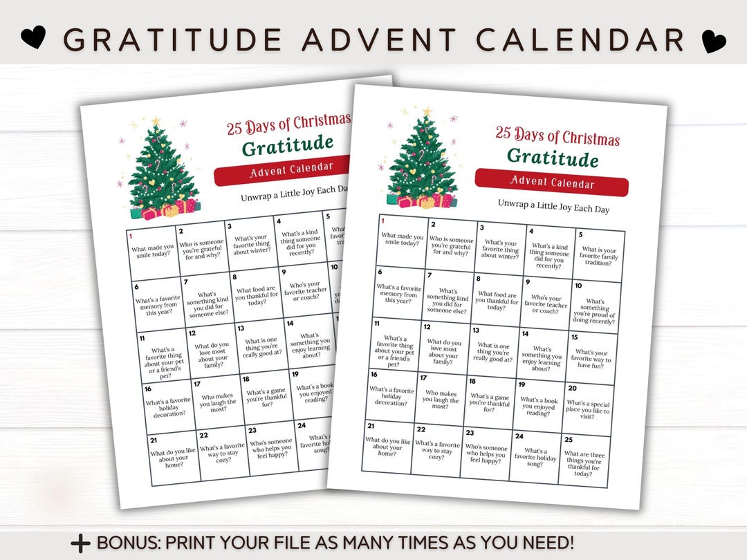 Advent Calendar Printable Christmas Countdown | Printable Calendars ...
