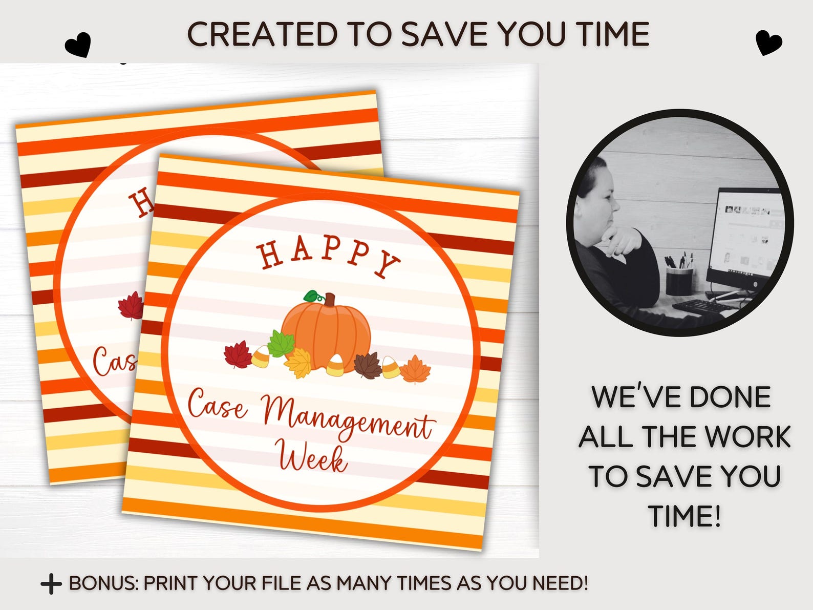 Case Worker Gifts | Case Managers Week Printable Gift Tags | Label ...
