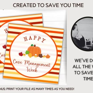 Case Worker Gifts | Case Managers Week Printable Gift Tags | Label ...