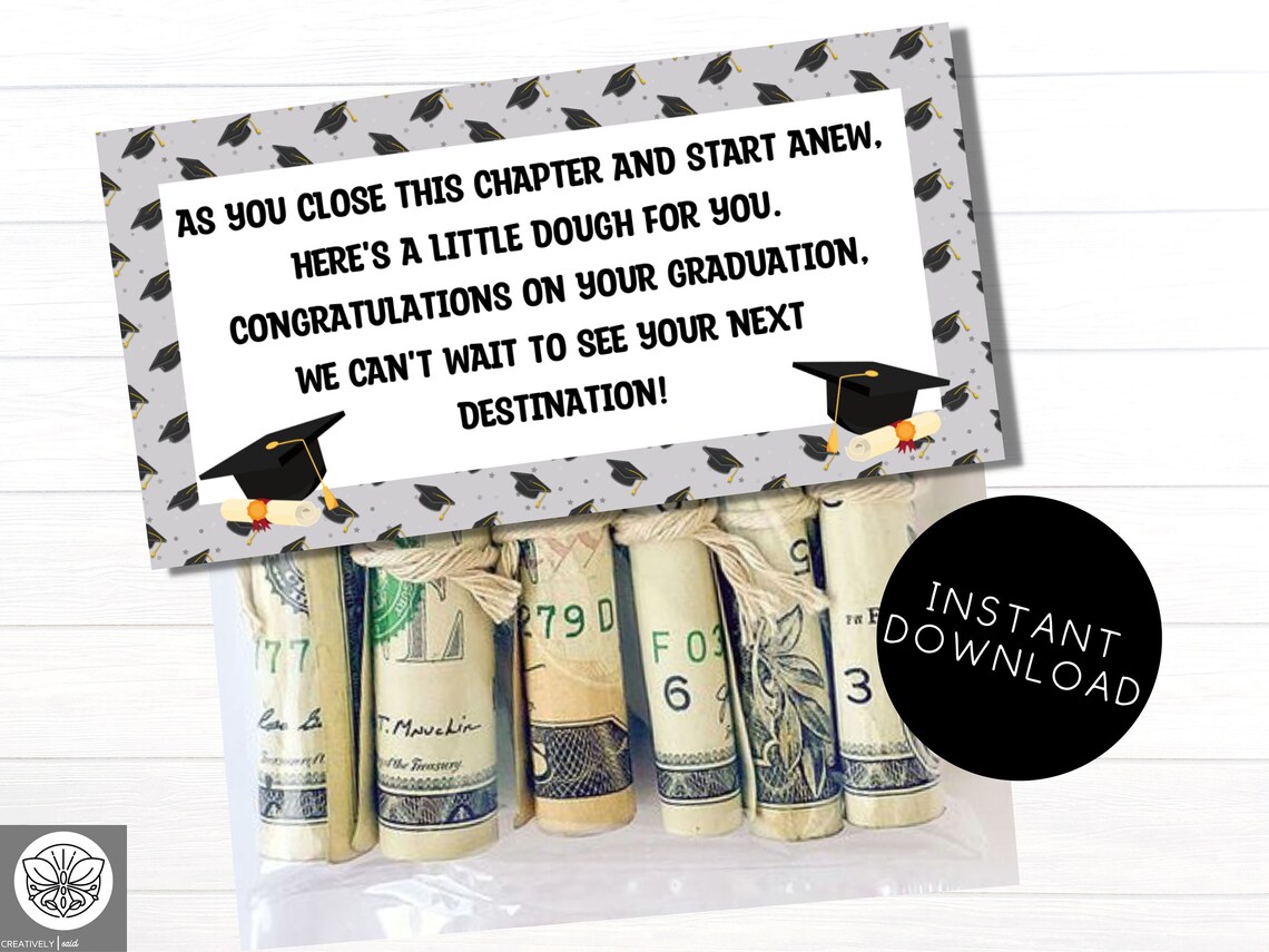 Graduation Money Gift Ideas Printable Instant Download - Etsy