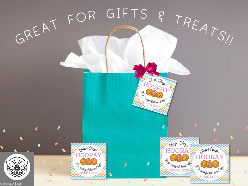 Dance Team Gift Printable Tag | Cheer Mom Coach Good Luck Treat Tags ...