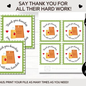 Lunch Lady Appreciation Gifts | School Lunch Hero Day Printable Gift ...