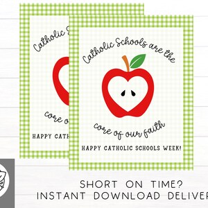 Catholic Schools Week Printable Gift Tags | Catholic Education ...